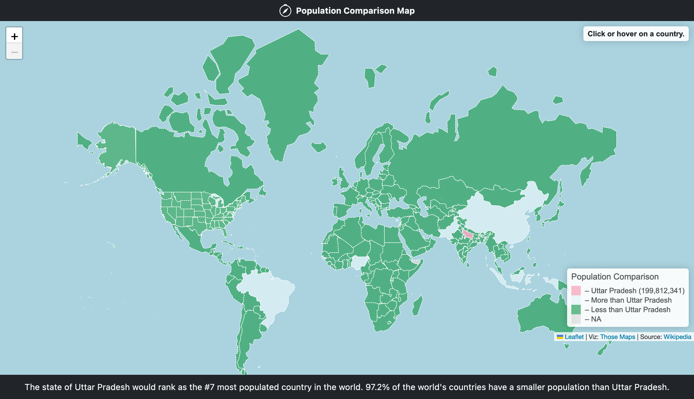 Population Comparison Map | Special Dispatch Population Comparison Map | Special Dispatch
